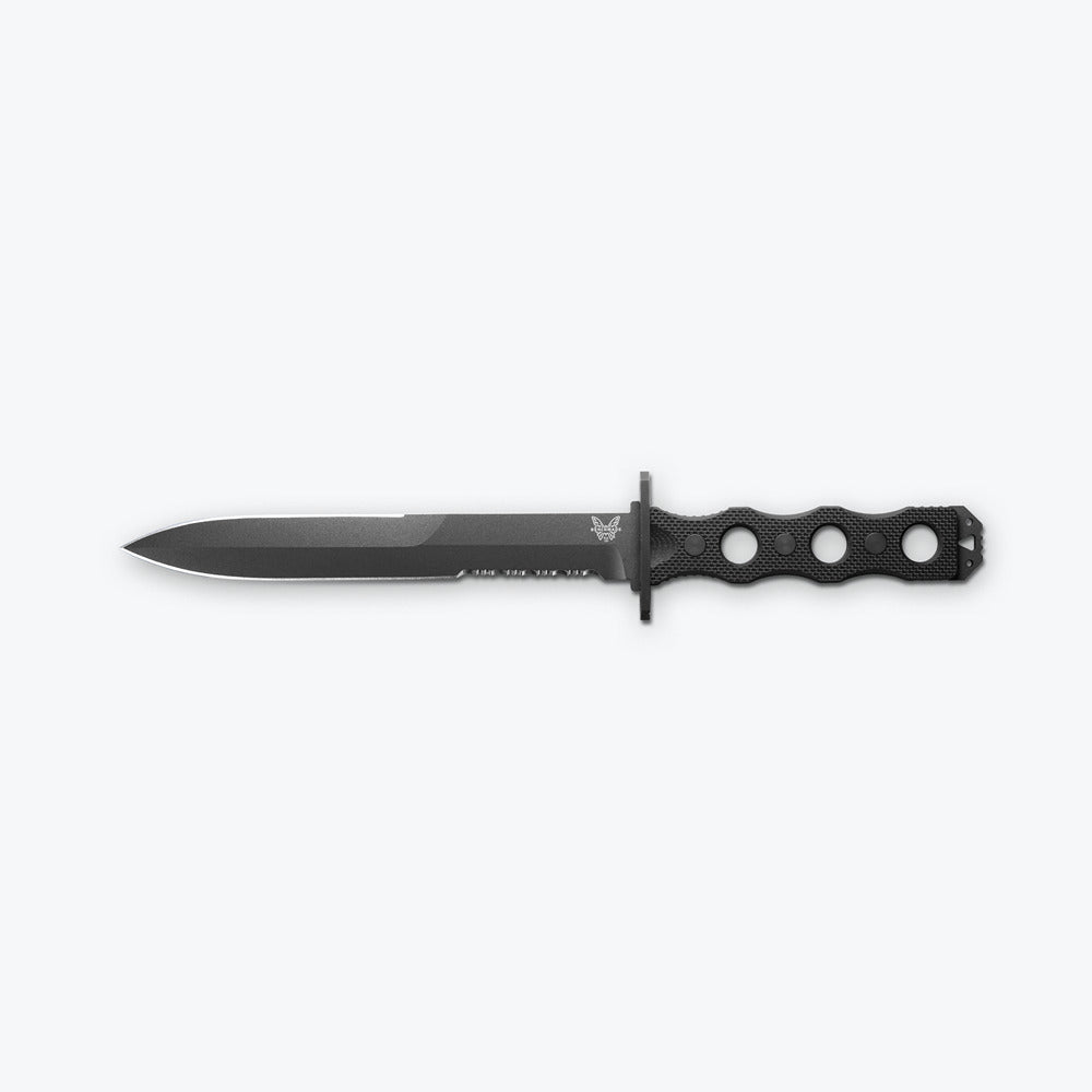 Benchmade 185 Thompson SOCP Fixed Blade Black Serrated Edge – Morale ...
