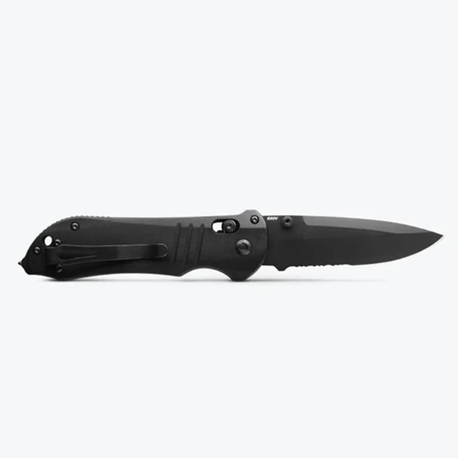 Benchmade 917SBK Tactical Triage Black G10 Axis Folding Knife With Hoo ...