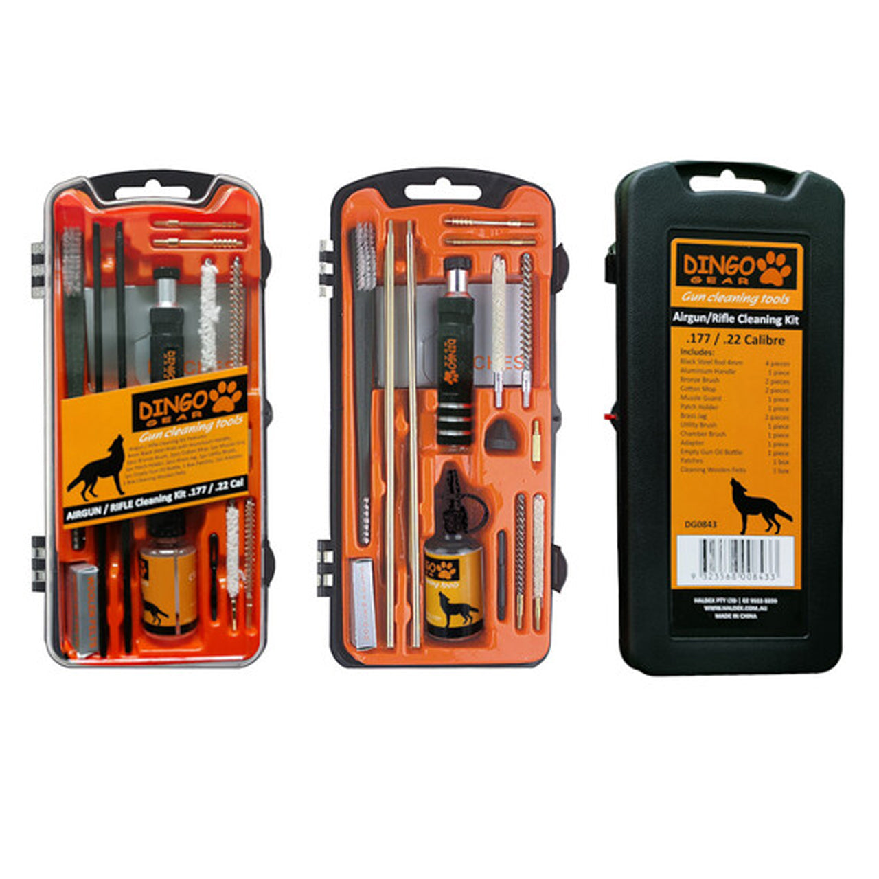 Dingo Gear Cleaning Kit .177 and .22 cal Airgun / Rifle – Morale ...