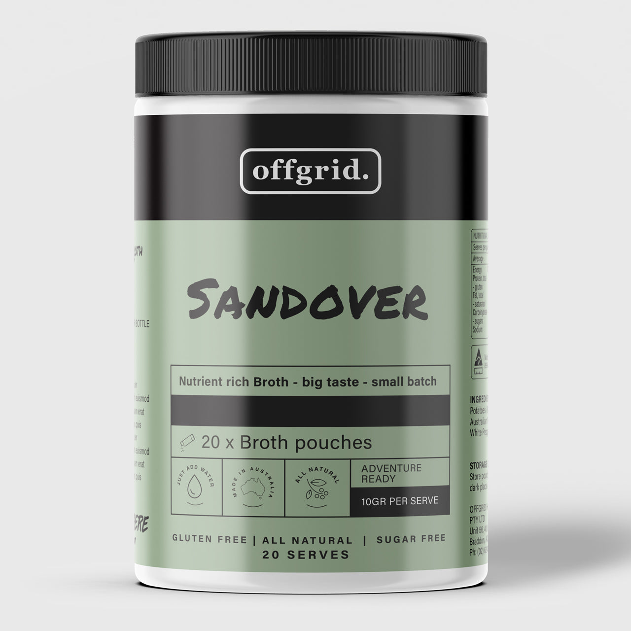Offgrid Sandover - Nutrient Rich Broth(Just add water) – Morale Patches ...
