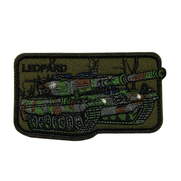 Armour Series - Tank 2 Leopard With Background Embroidery Morale Patch ...